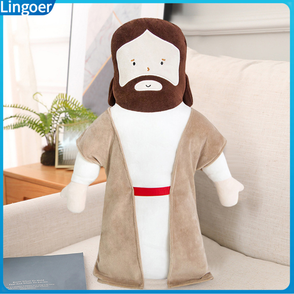 Lingoer| Jesus Plush Toy Religious Soft Toy Soft Stuffed Jesus Doll ...