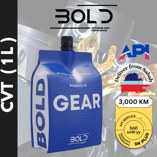 BOLD 1L CVT Gear Oil Fluid Fully Synthetic Minyak Hitam Gearbox ...