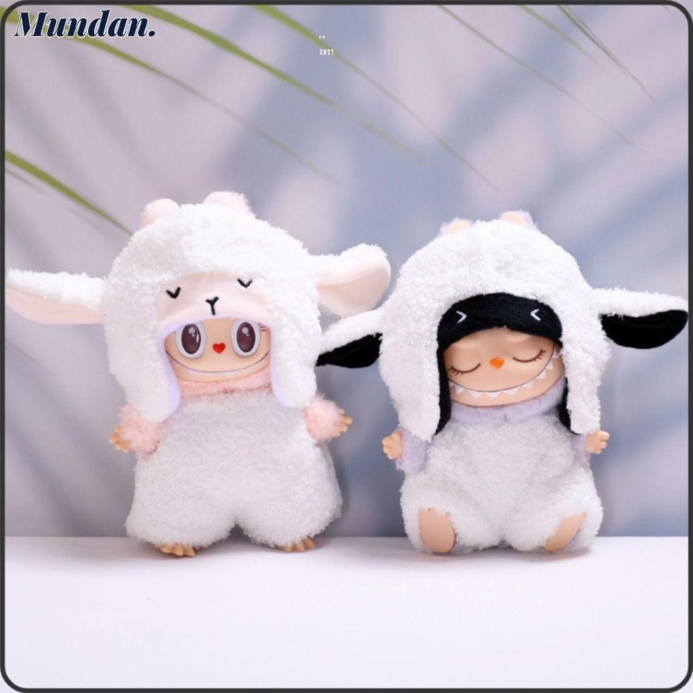 MUNDAN Labubu Jumpsuits, White Sheep Labubu Doll Clothes, Cute POP MART ...