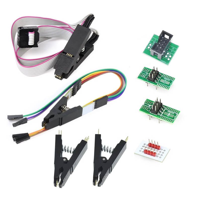 SOIC8 SOP8 DIP8 Flash Chip IC Test Clips Socket Adpter BIOS/24/25/93 ...