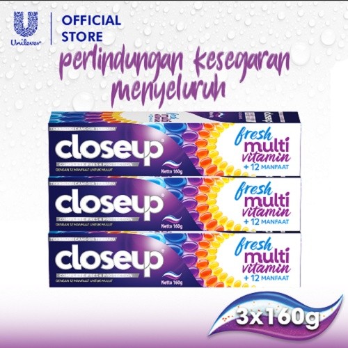 Closeup Fresh Toothpaste Multivitamin Complete Fresh Protection Multi ...