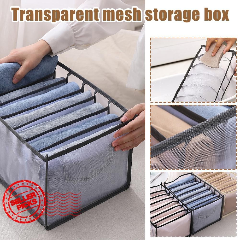 Clothes Storage Box Jeans Pants Compartment Sorting Drawer T-shirt Ikea ...