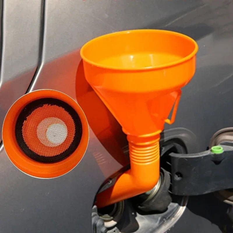 Refueling Funnel with Filter Motorcycle Refuel Gasoline Engine Oil ...