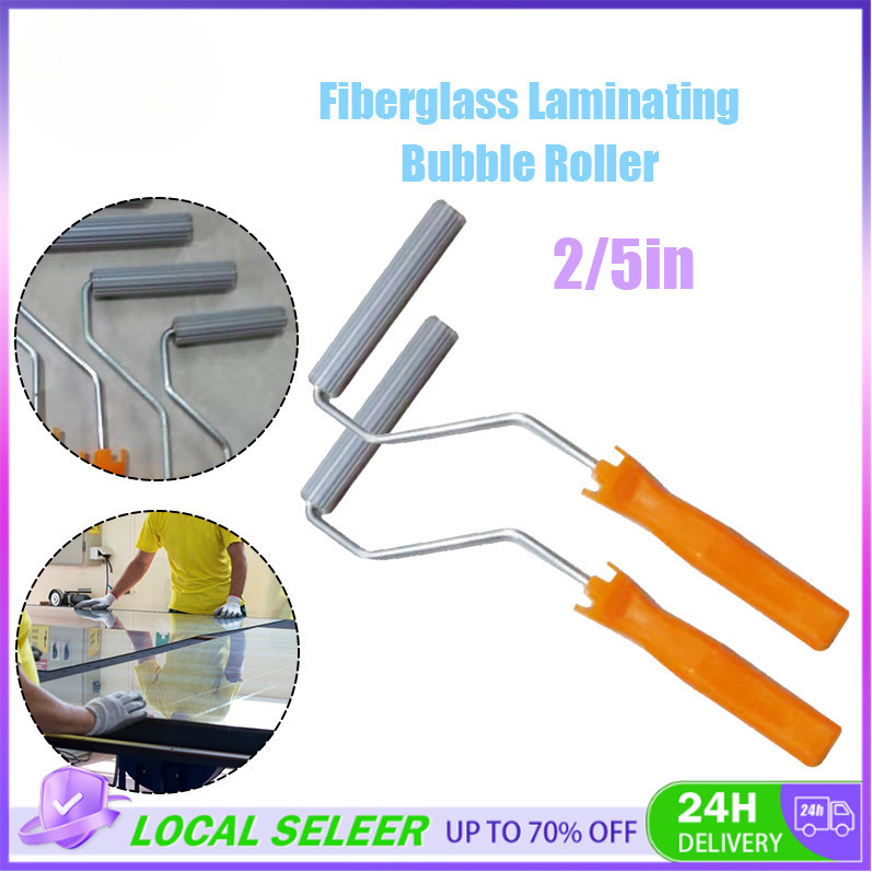 2/5 INCH fiberglass roller 50MM kit Iron Roller| Fiberglass | Penggelek ...