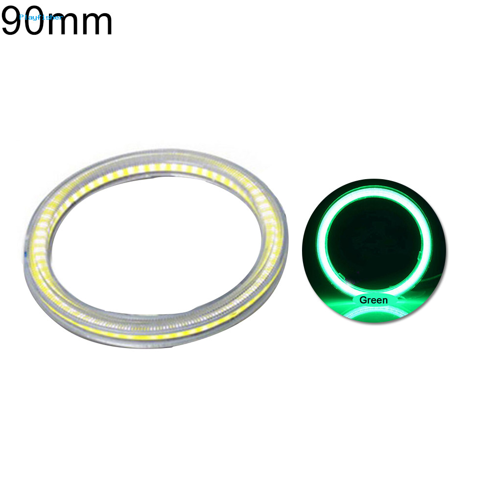 60mm-120mm Car Vehicle Universal COB Angel Eye LED Ring Light Headlight ...
