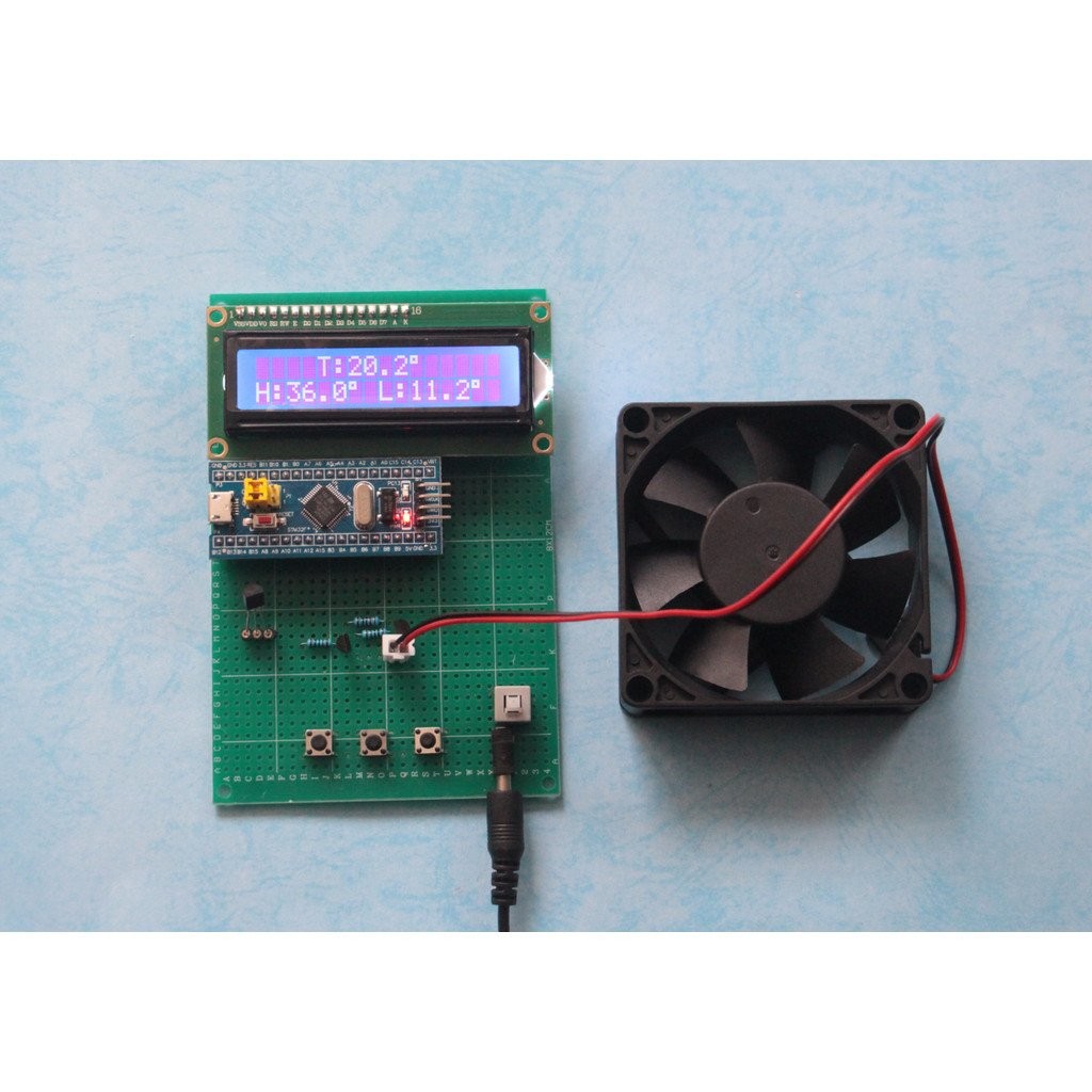 Based on STM32 Microcontroller Temperature Control Fan Design DS18B20 Temperature Making System ...