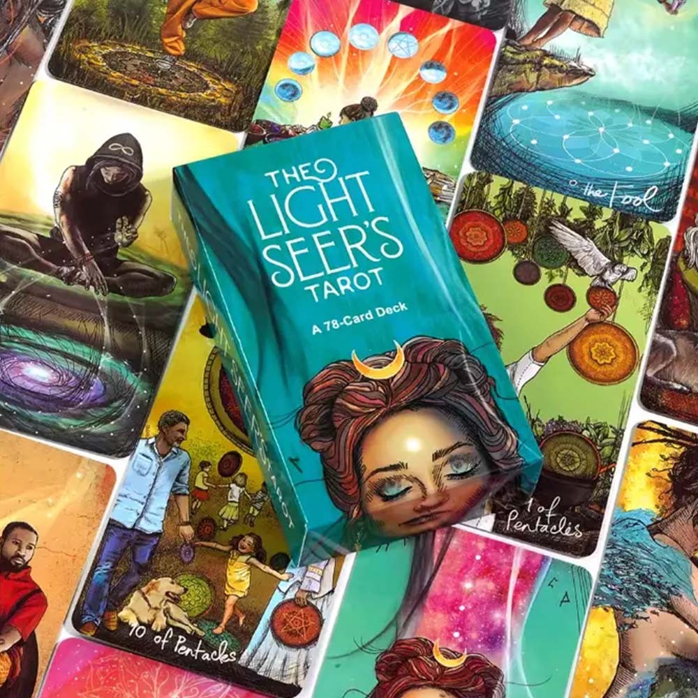 Tarot Cards Deck Light Seer's 78 Cards Tarot For Beginners | Shopee ...