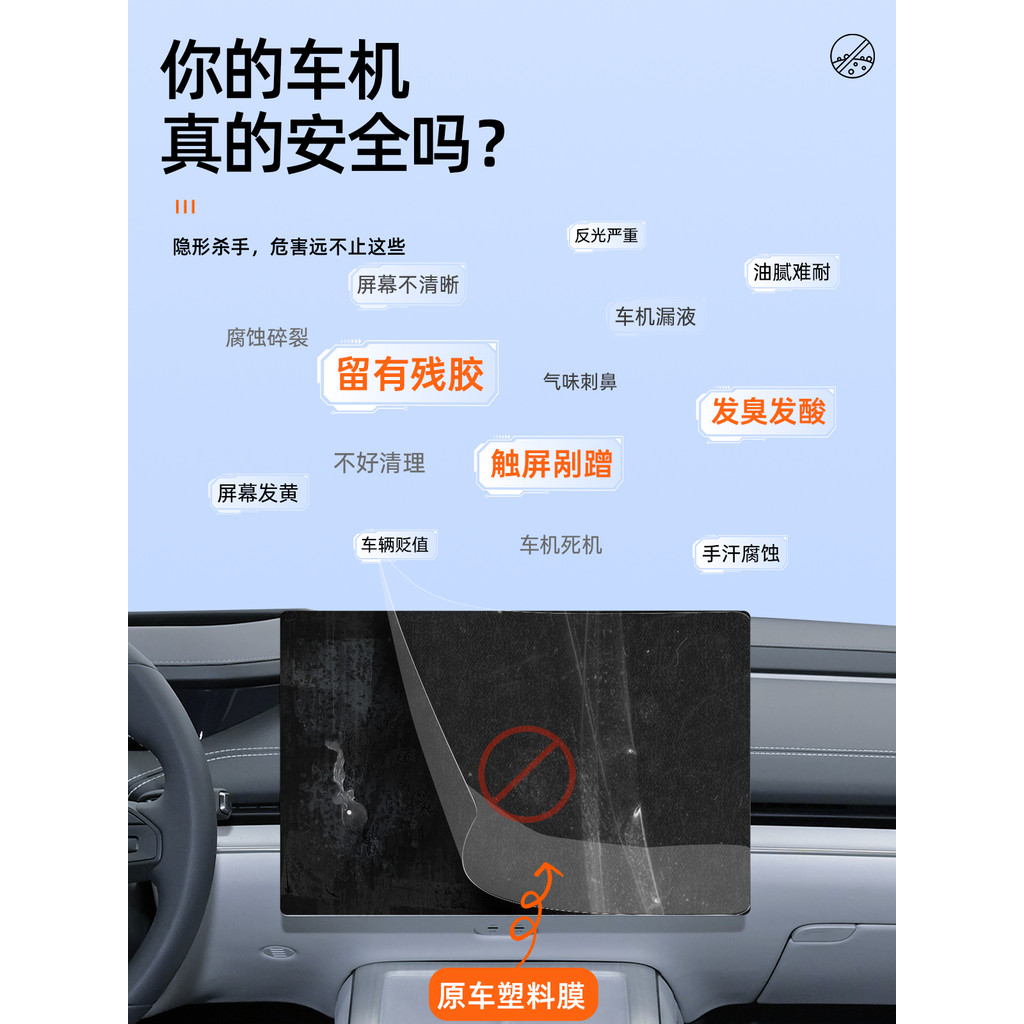 Sesuai untuk Changan Deep Blue S05 Navigation Screen Tempered Film ...