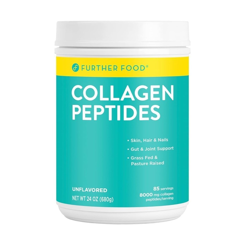 Further Food, Collagen Peptides, Unflavored, 8,000 mg, 24 oz (680 g ...