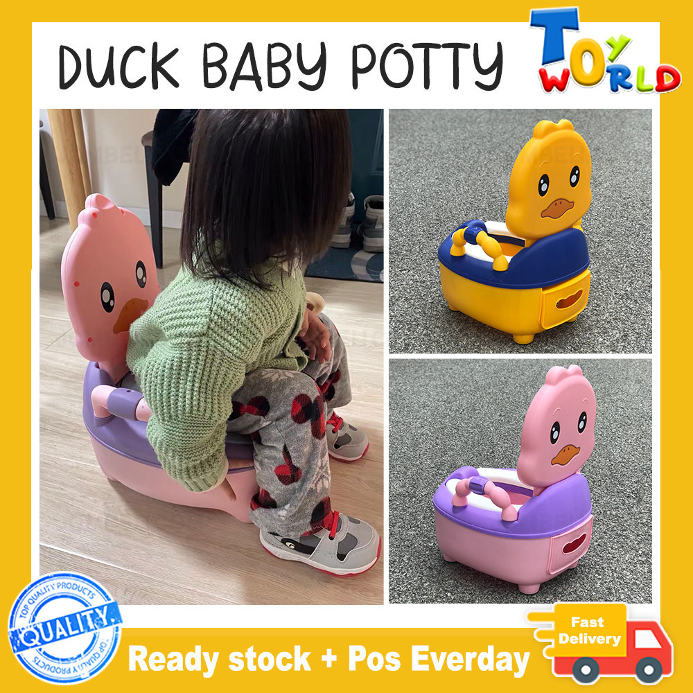 DUCK BABY POTTY Kids Toilet Seat Baby Bowl Toilet Potty Training Seat ...