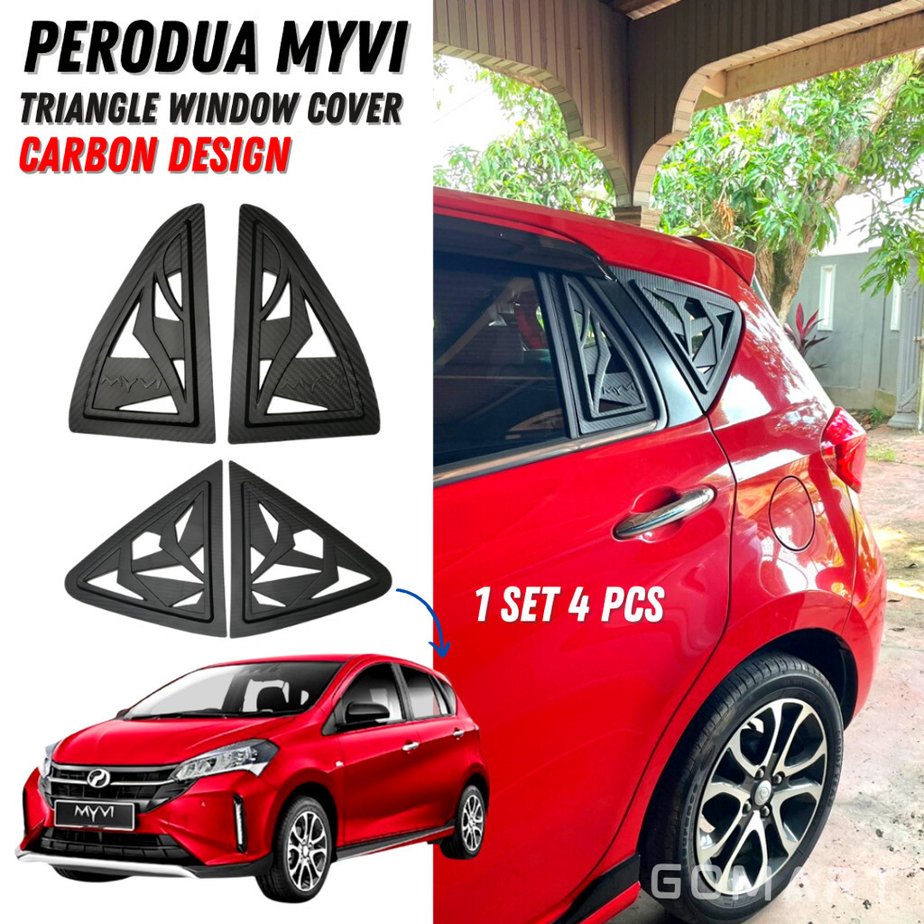 NEW PERODUA MYVI 2017-24 REAR WINDOW LOUVER COVER Protector Pelindung ...