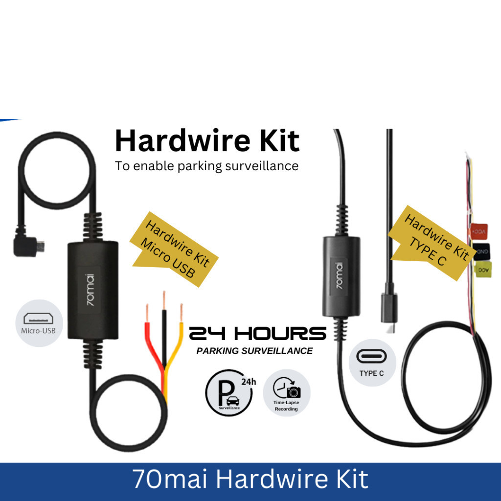 JYK 【Ready Stock】 70mai Hardware Kit Hard Wire Fuse Kit for 70mai Dash ...