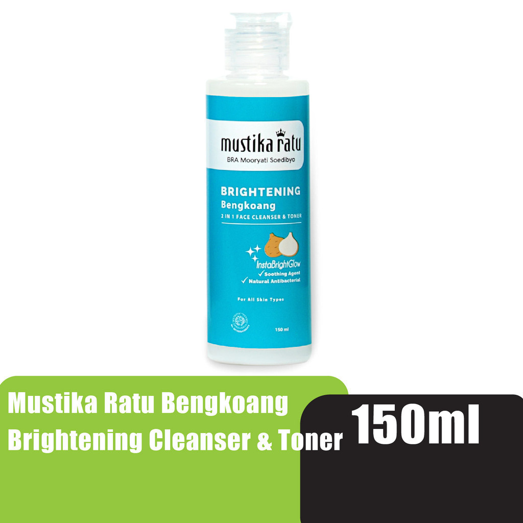 Mustika Ratu Brightening Bengkoang 2 in 1 Facial Wash & Toner 150ml ...