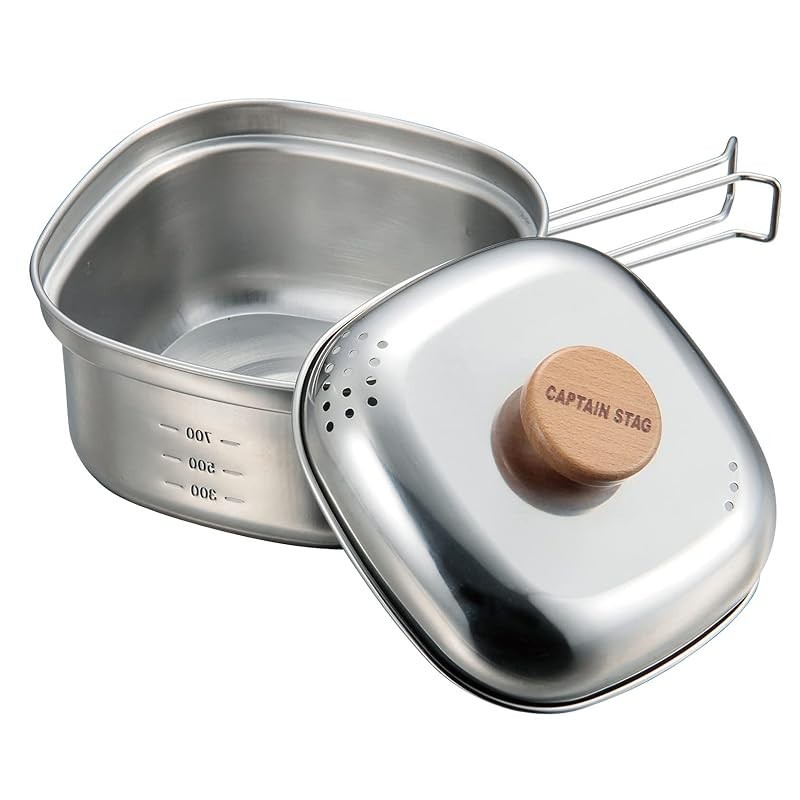 [Japan Camping equipment] CAPTAIN STAG Cooker Stainless Steel Square ...