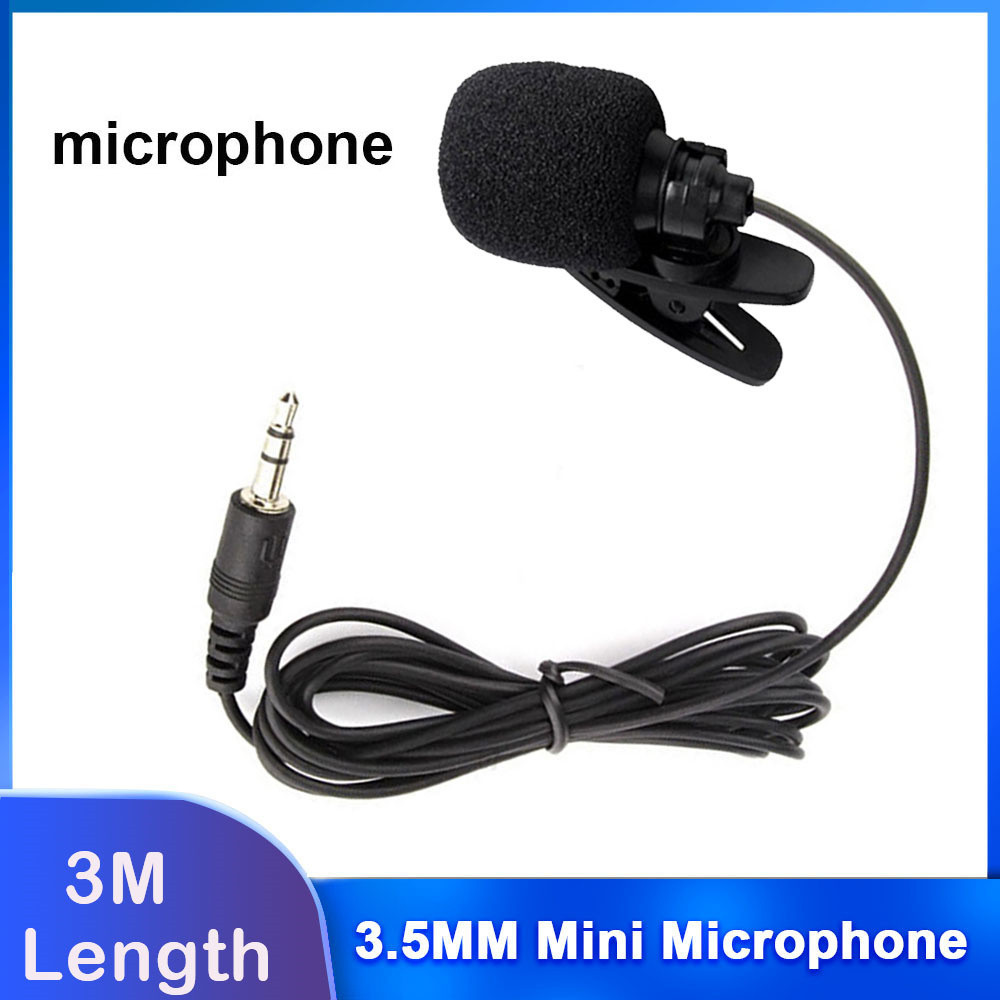 3.5mm Mini Mic Universal Portable Microphone Hands Free Clip on ...