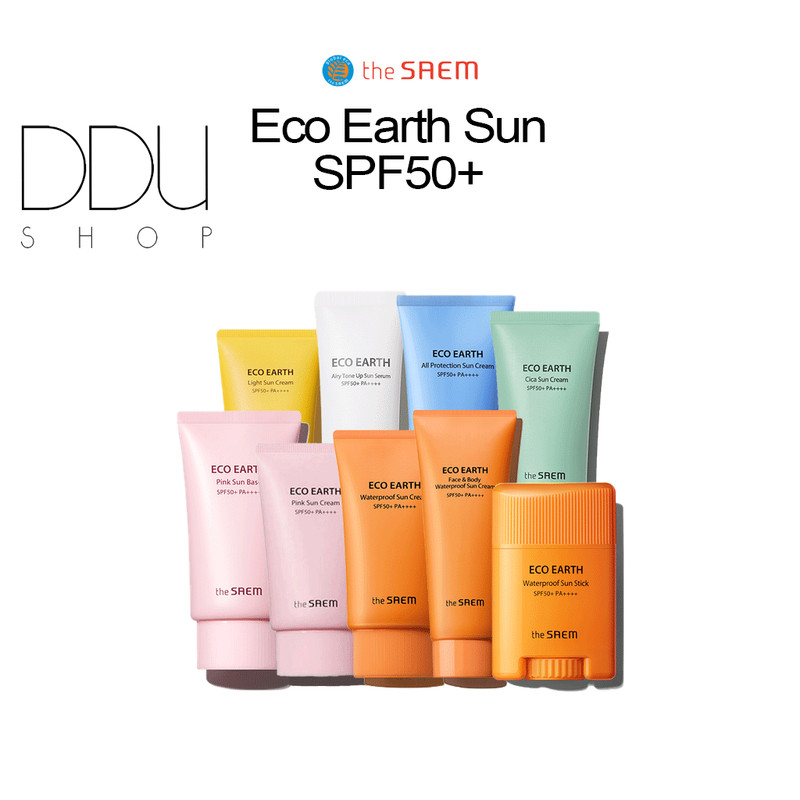 the SAEM Eco Earth Sun SPF50+(Airy Tone Up,All Protection Sun Cream ...