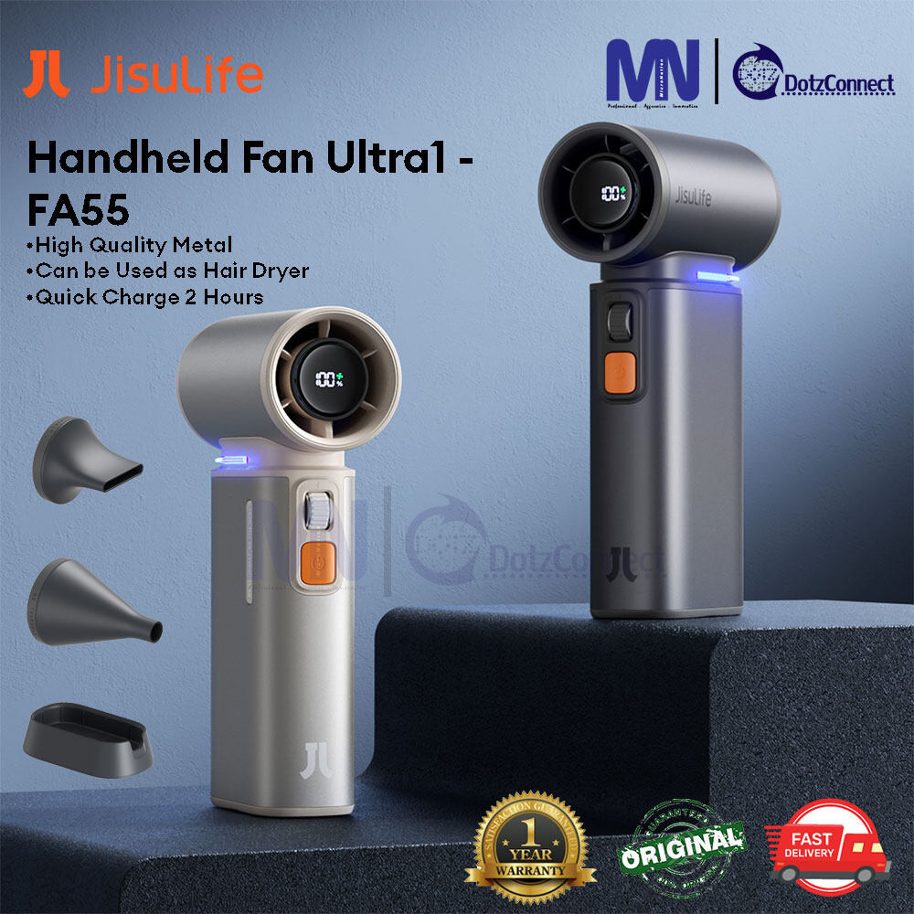 JISULIFE Handheld Fan Ultra1 FA55 9000mAh Portable Bladeless ...