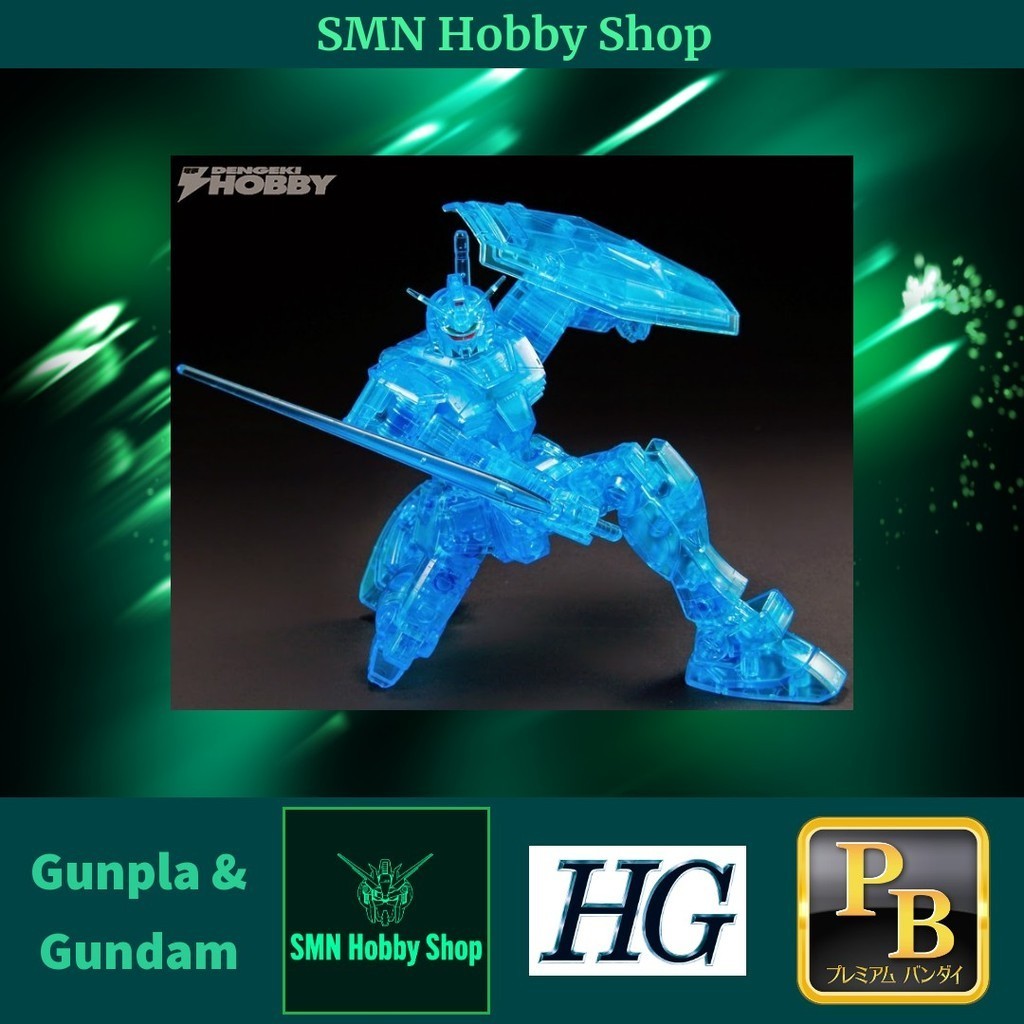 HG 1/144 RX-78-2 Clear Blue G30th Dengeki Hobby Limited Gunpla Gundam Toys Plastic Model Kit ...