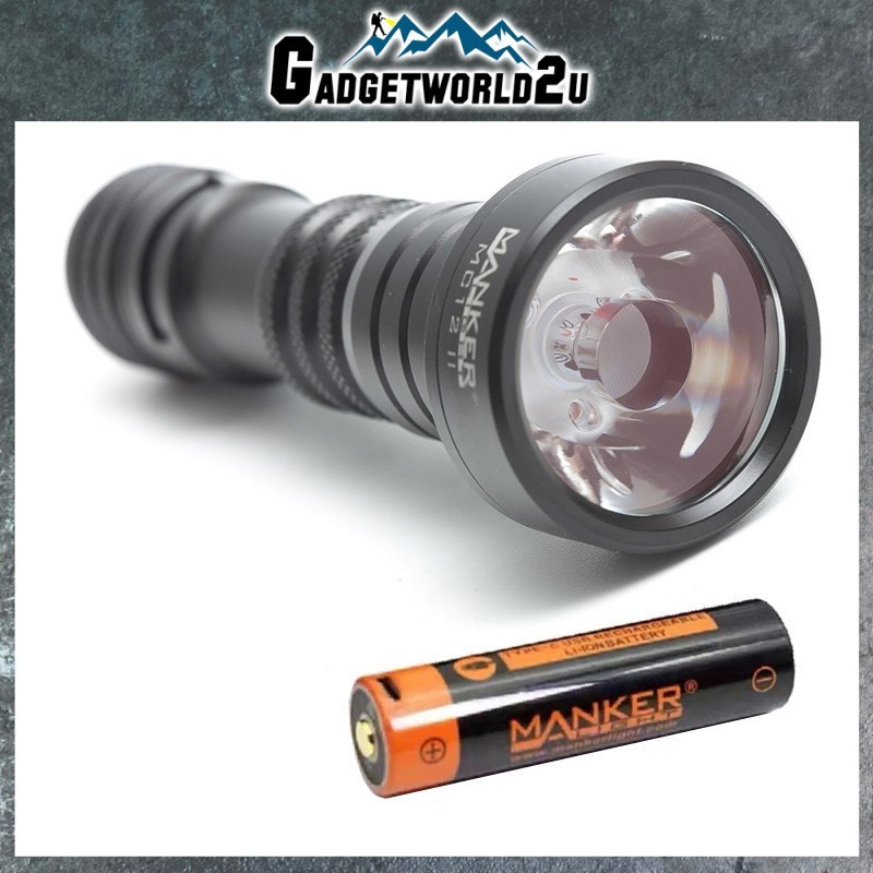 Manker MC12 II Osram KW CSLNM1.TG CW LED 720L Rechargeable Flashlight ...