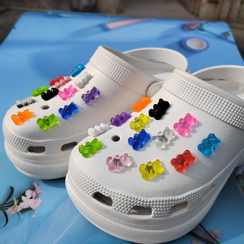 Cartoon Color Bear Jibbitz Crocs Accesories for Kids Gummy Candy ...