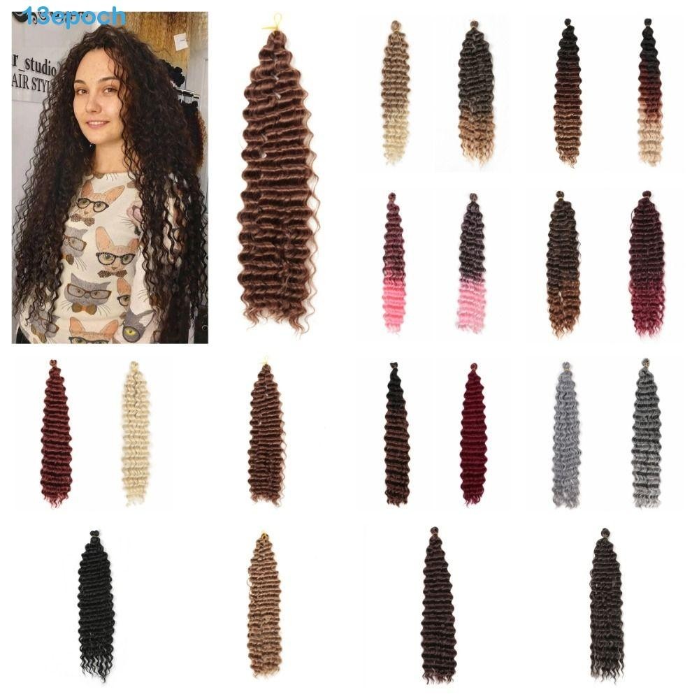 EPOCH Deep Twist Crochet Hair, Hair Extension Women Synthetic Braid ...