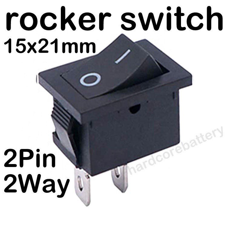 Rocker Switch KCD1-101 On/Off 2 Pin 2 Way KCD Toggle Button Warping ...
