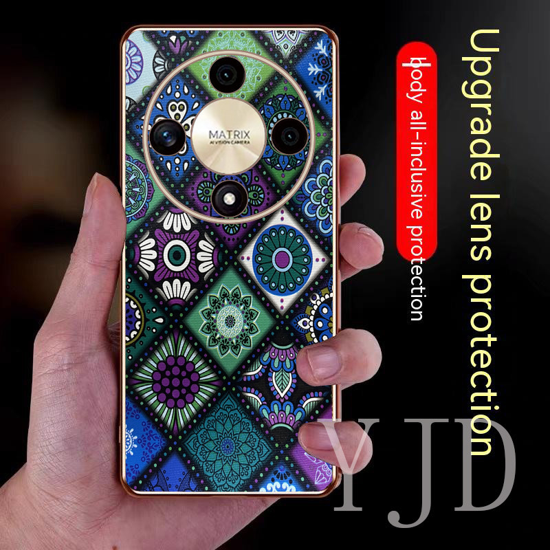 Case For Honor X9b Chinese Style Electroplated TPU Edge Shockproof ...