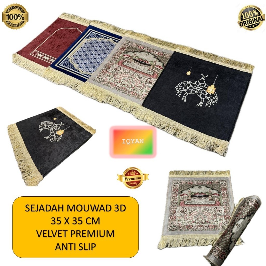 NEW Sejadah Mini Muka Velvet Matte/Sejadah Al Hiramin/Sejadah Mini Muka ...