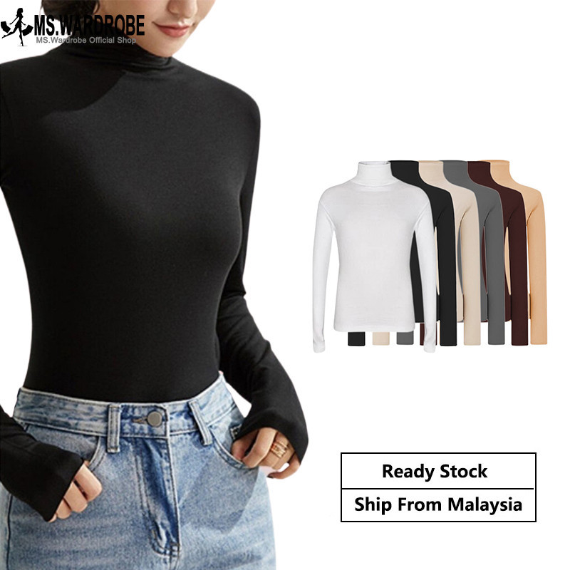 Ready Stock Women High Neck Inner Turtle Neck Inner Wear Muslimah Inner ...