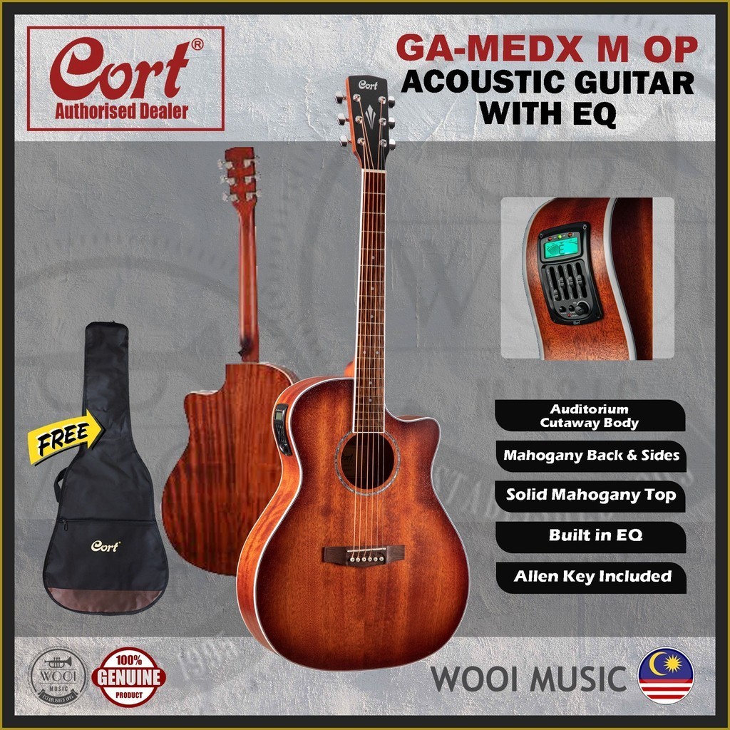 Cort GA-MEDX M OP Grand Auditorium Acoustic Electric Guitar 41 ...