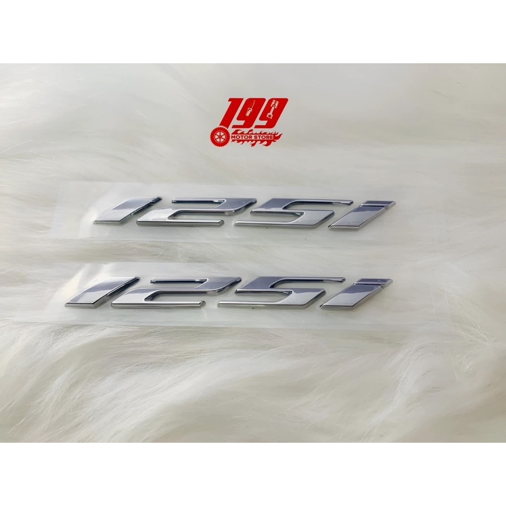 Stamp logo Car Stickers No. 125i Embossed Plastic Material VARIO, WAVE ...