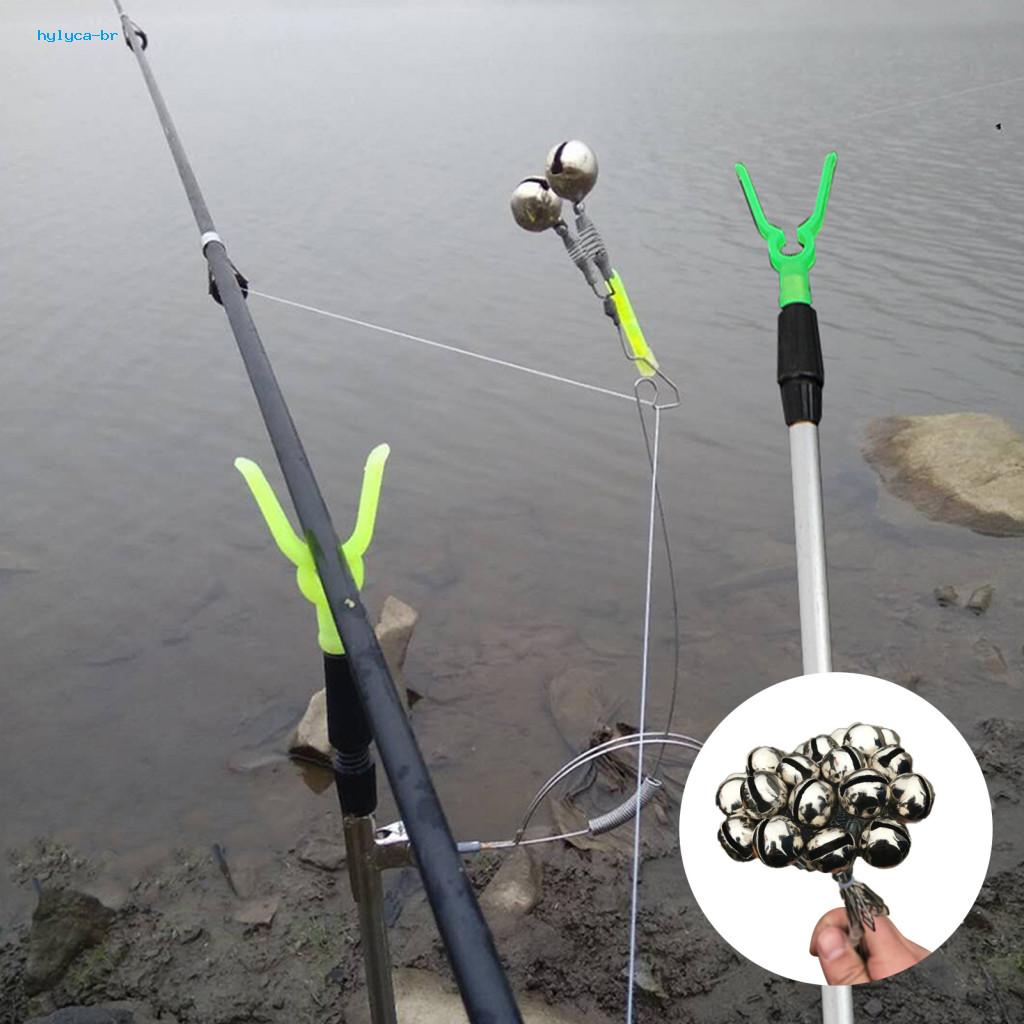 Seawater Fishing Alarm Universal Stainless Steel Fishing Rod Bell Alarm ...