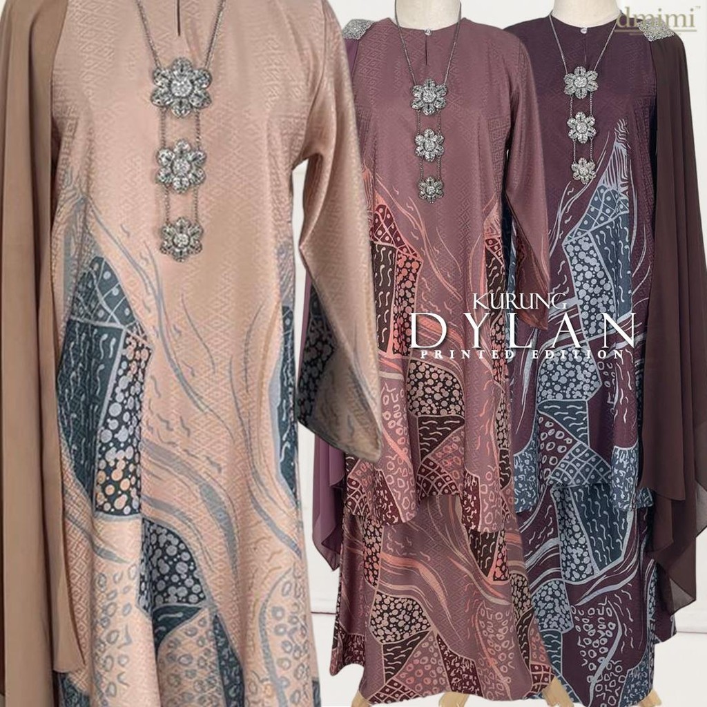 DMIMI EXCLUSIVE Baju Kurung Moden Batik DYLAN | Kurung Batik Moden ...