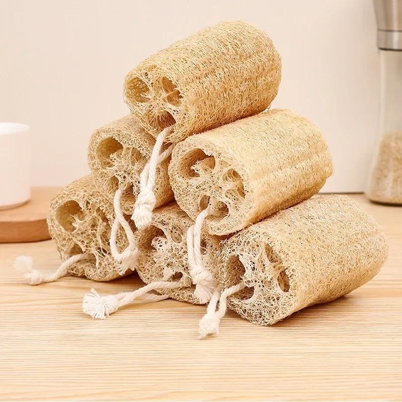 Multi functional and versatile Natural Luffa Brush Bathing Body Sponge ...