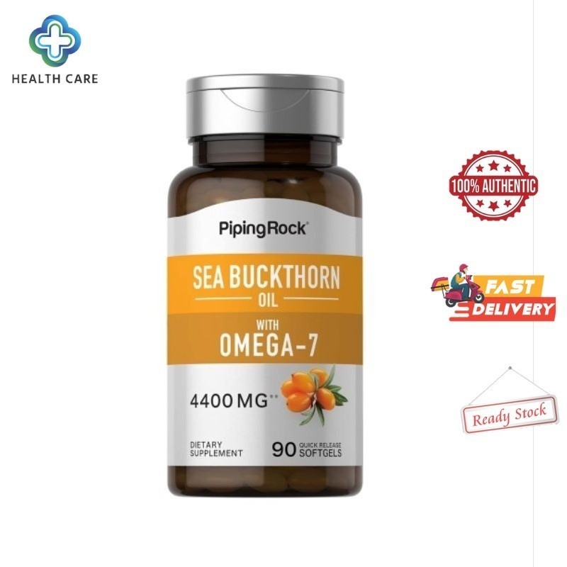 Sea Buckthorn Oil with Omega-7, 4400 mg, 90 Quick Release Softgels | Shopee Malaysia