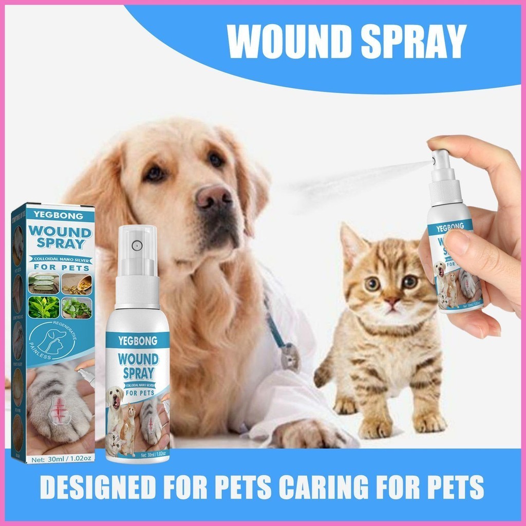 Pet Wound Spray Pet Antibacterial Spray for Skin 30ml Dog Skin ...