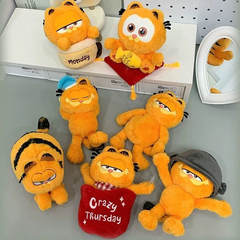Genuine Garfield Family Working Week Plush Blind Box Doll Series Cute ...