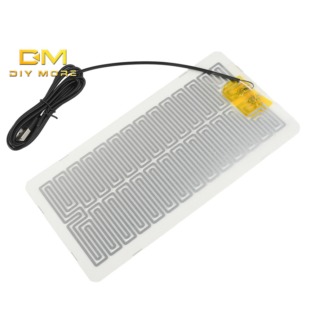 DIYMORE USB 5V Heating Pad Electric Heater Metal Heating Pad Plug and ...