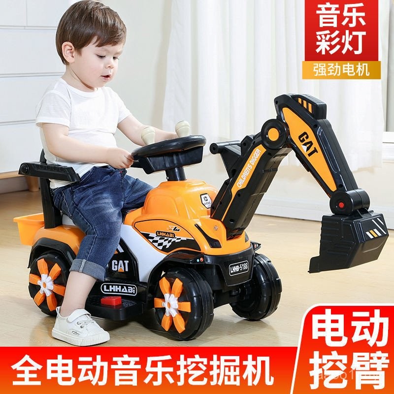 Children Excavator Engineering Vehicle Boy Toy Car Children Excavator ...