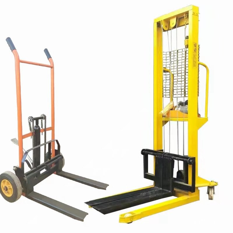 Manual Hydraulic Forklift Electric Lifting Transport Stacker Small ...