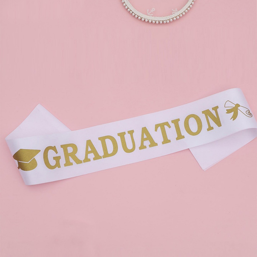 Graduation Sash Graduation Sash Congratulations Metallic Motif ...