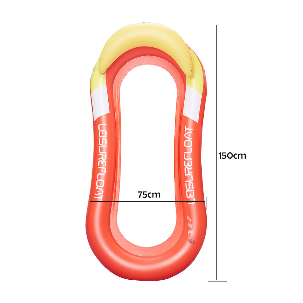 Inflatable Hammock Floating Row Lounger Folding Swimming Bed Portable ...