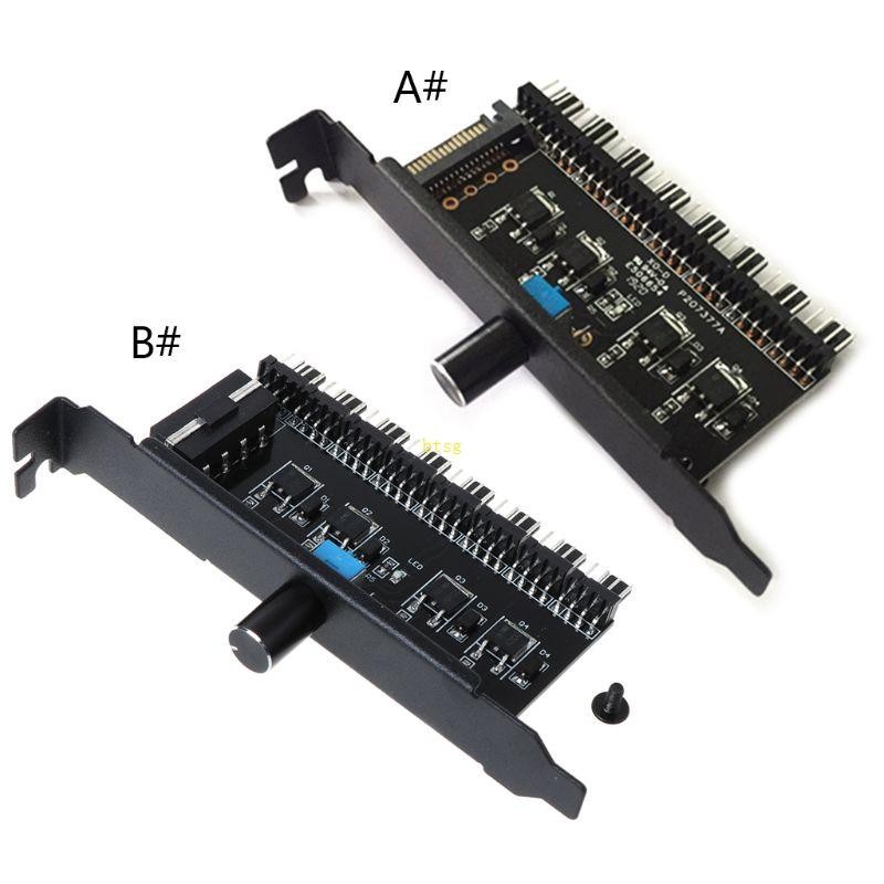 BT Fan Hub Motherboard 1 to 8 pin 4pin Fan for 4pin PWM Cooler Splitter ...