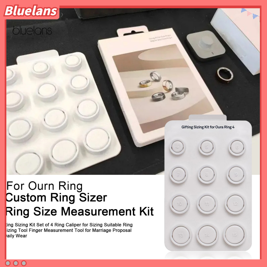 Bluelans Ring Measuring Tool Ring Caliper for Sizing Ring Sizing Kit ...