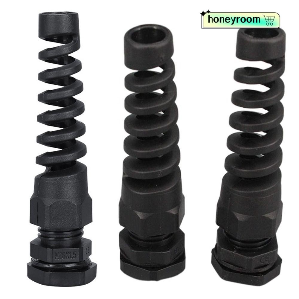 HONEYROOM Anti-bending Cable Gland, Waterproof Nylon Torsion-proof ...