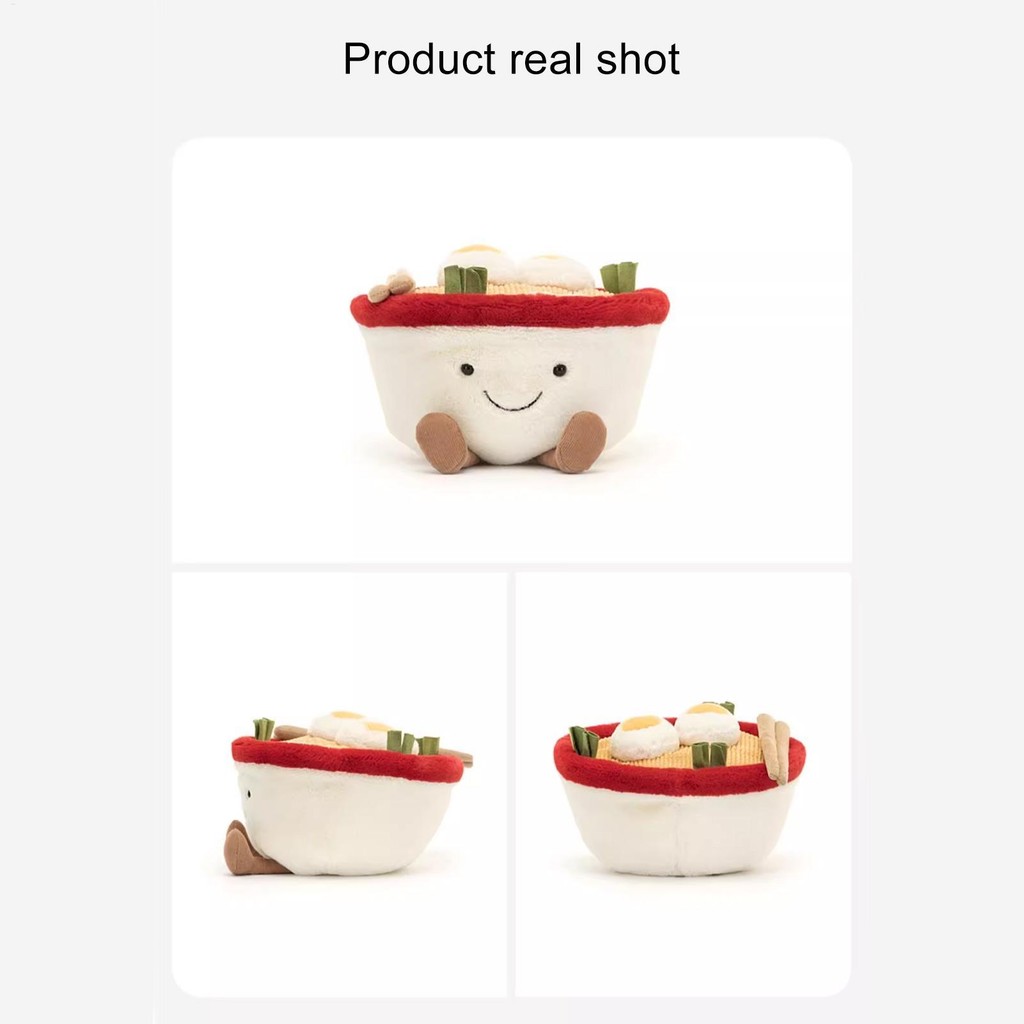Jellycat Amuseable Ramen Ramen Plush Toy Food Plush Hugging Doll Pillow ...