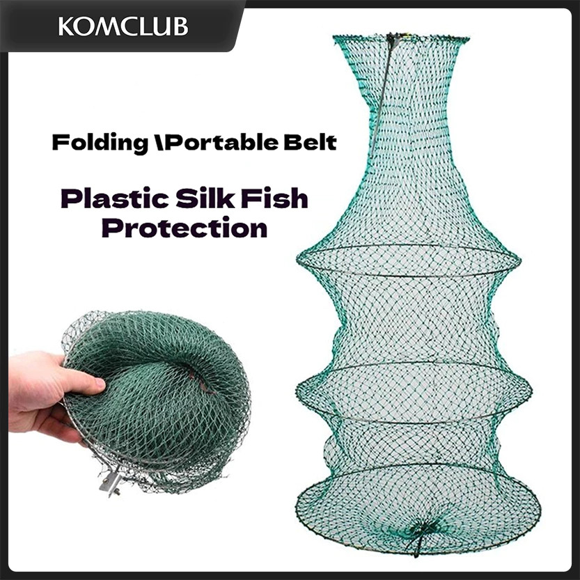 Fish Cage Fishing Net Fish And Shrimp Cage Cast Net Foldable Floating ...