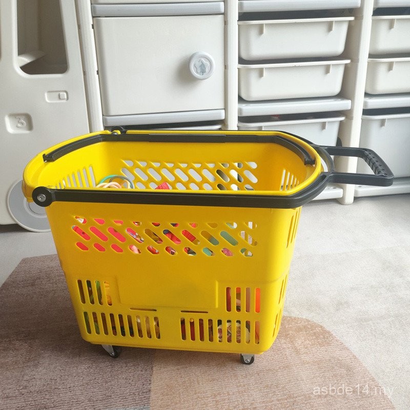 Supermarket Shopping Basket Shopping Basket Trolley Plastic Basket with ...