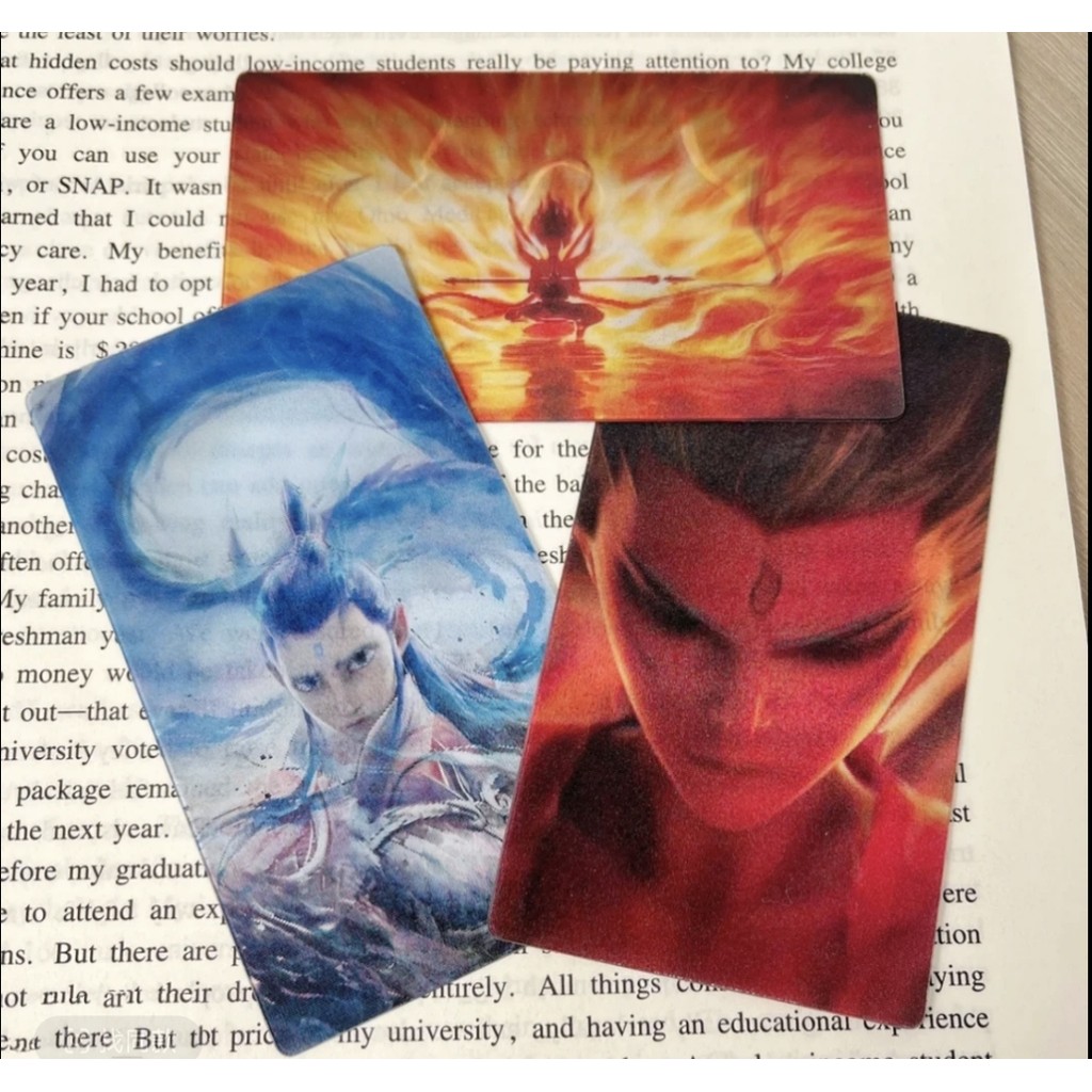Nezha Aobing Grating Card Creative 3D Dual Variable Cards Nezha ...