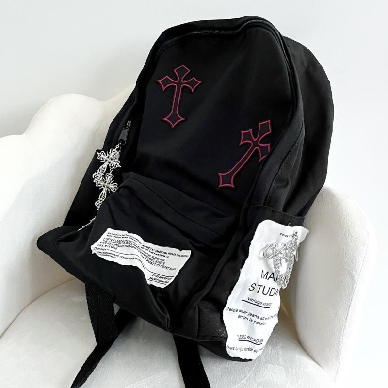 Mooncat Original Design Cross Y2K Men Women Backpack High School ...